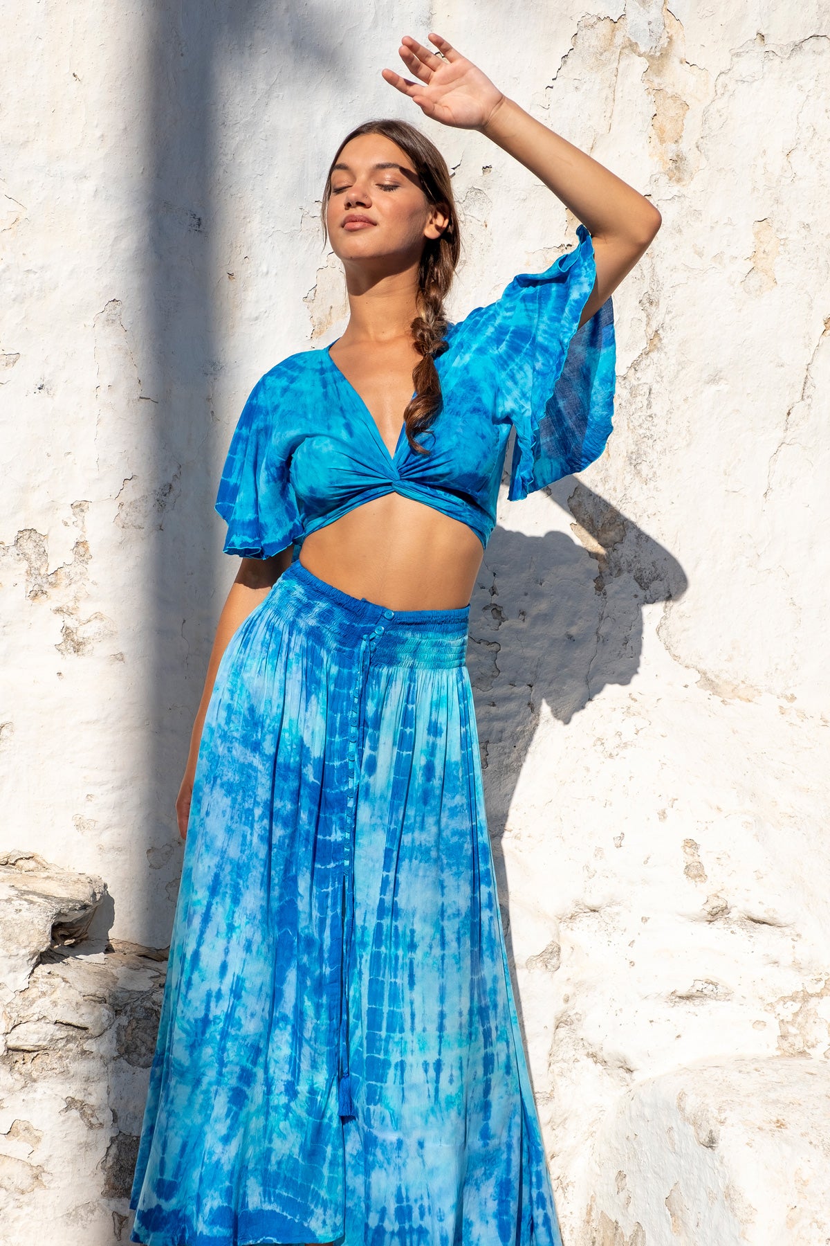 Top Wrap Tie Front With Long Sleeves – Voila summer fashion